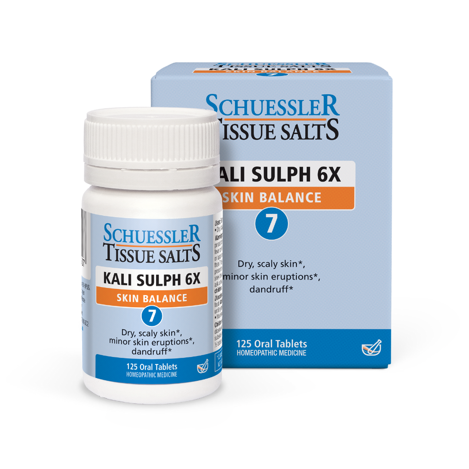 KALI SULPH, NO. 7 Tissue Salt – Skin Balance. 125 Tablets | Schuessler ...